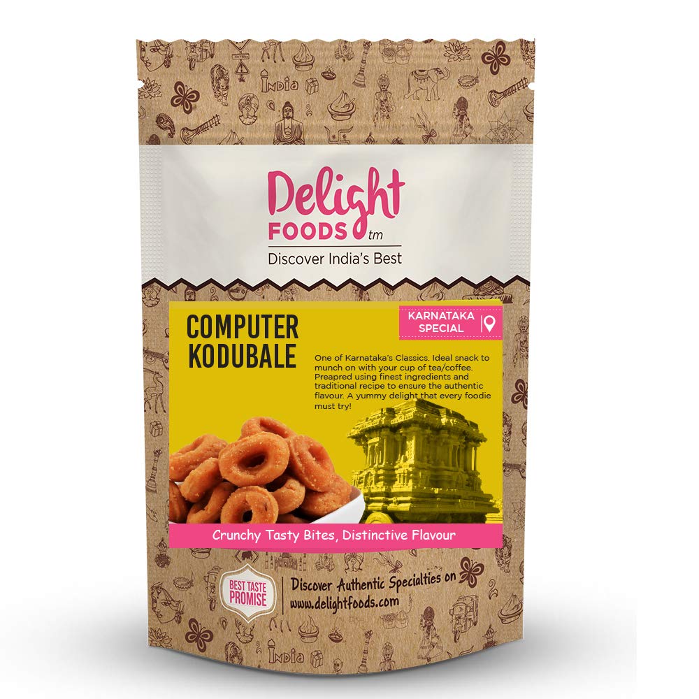 Mini Kodubale (Computer Kodubale) - Crispy & Spicy Tea Time Snack – Delight Foods