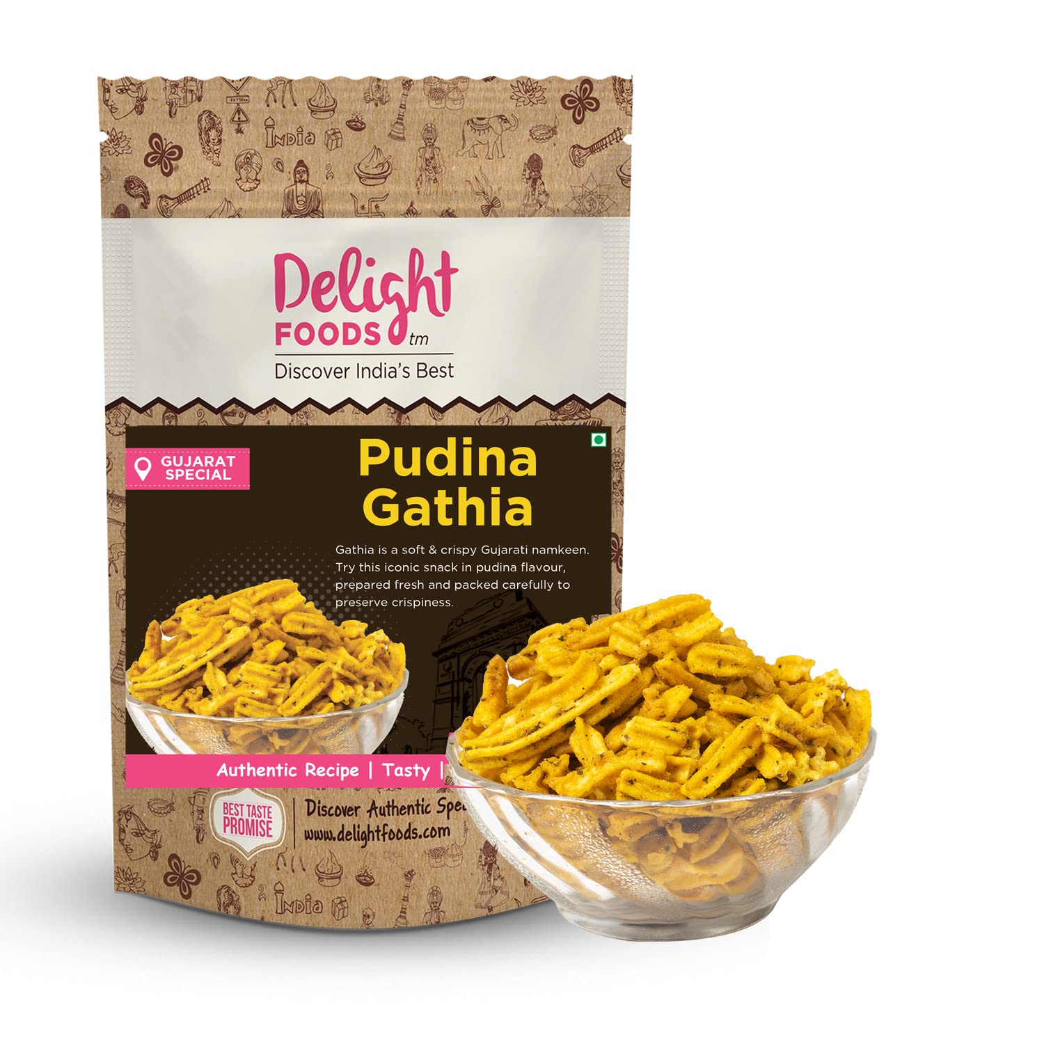 Pudina Ghathia 250g – Delight Foods