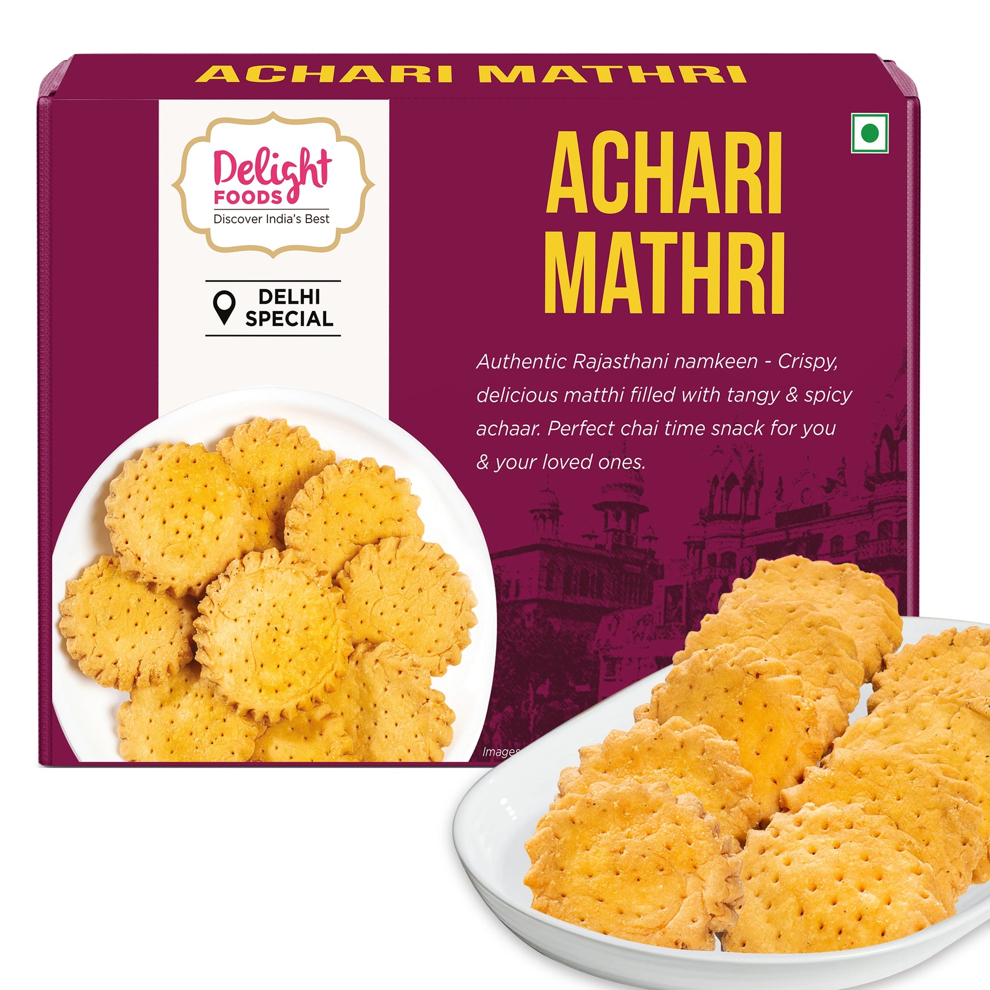 Buy Achari Mathri Online – Crispy Rajasthani Snack | DelightFoods ...
