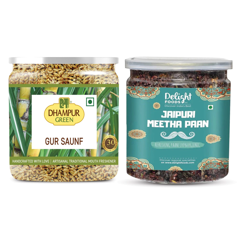 Gur Saunf 250g + Jaipuri Meetha Paan 300g – Delight Foods